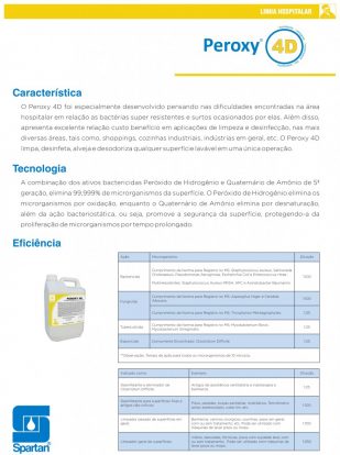 PEROXY 4D Desinfetante Hospitalar de Nível Intermediário - Dicril