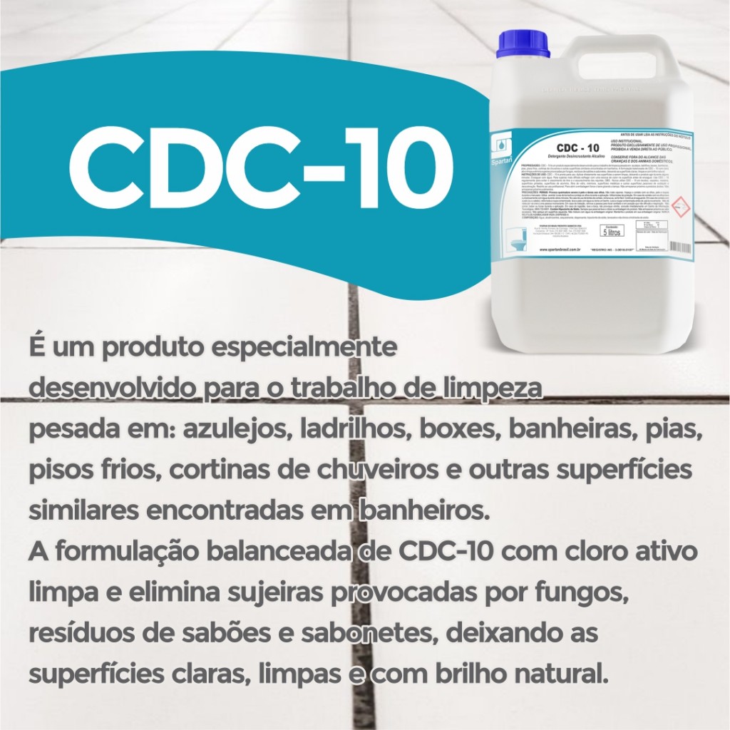 CDC-10 - Desinfetante para Uso Geral 5LT - Dicril